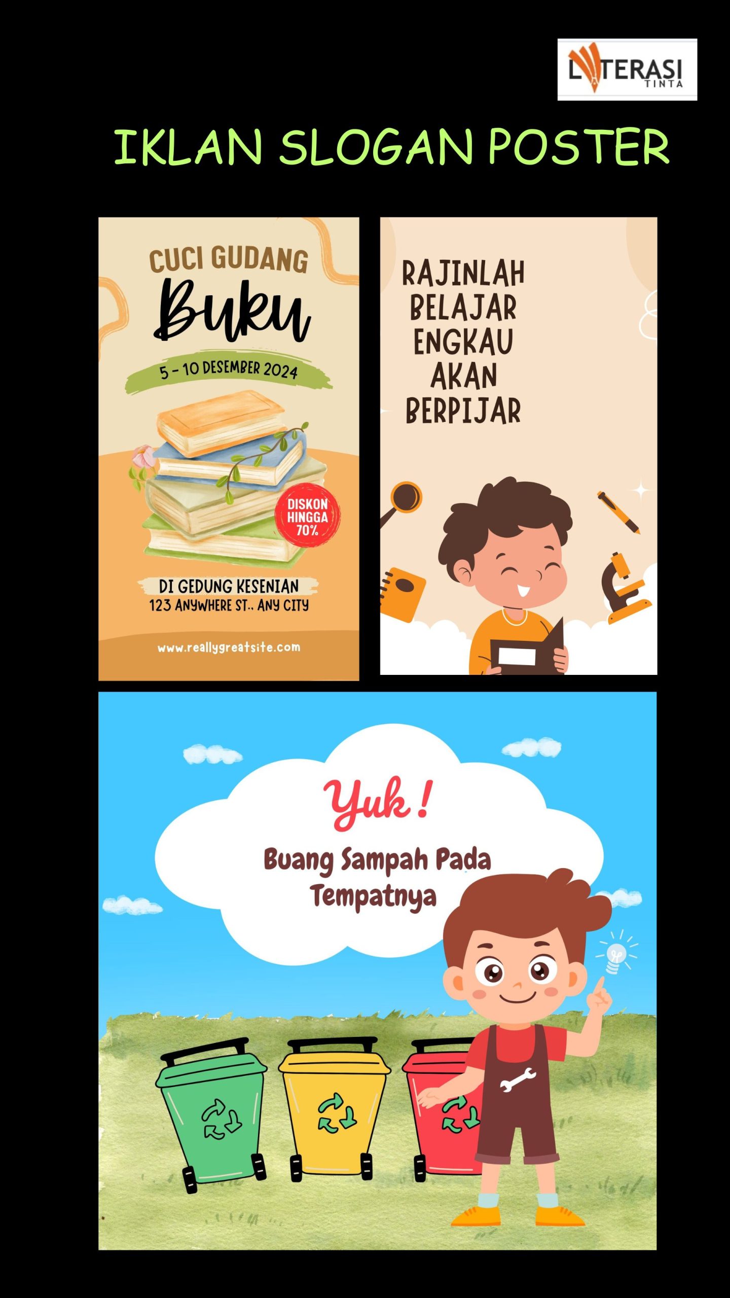 MEMAHAMI TEKS IKLAN, SLOGAN, DAN POSTER - Literasi Tinta